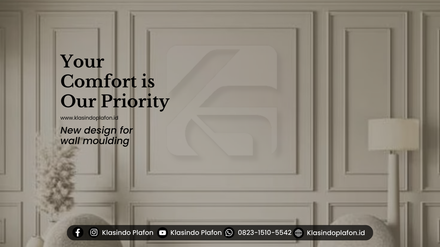 Wall Moulding PVC dari Plafon PVC Bandung | Klasindo Plafon PVC ...