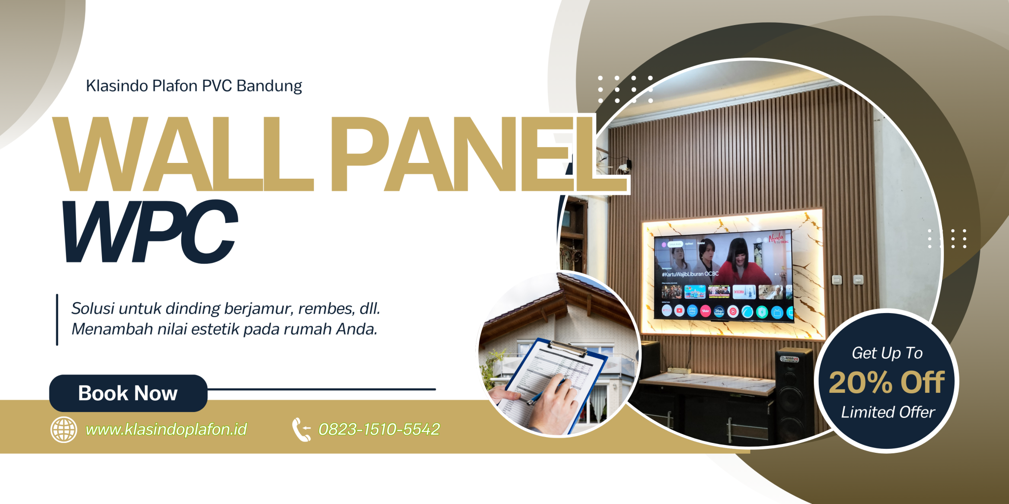 WPC Wall Panel dari Klasindo Plafon PVC Bandung - Klasindo Plafon PVC ...